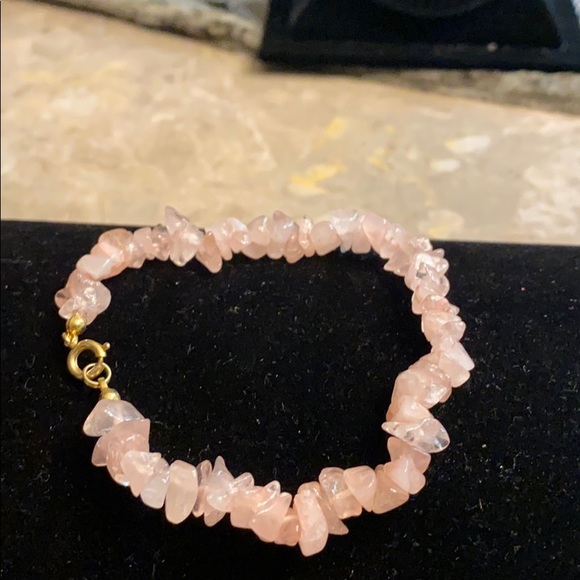 Jewelry | Rose Quartz Chip Bracelet Roughcut | Poshmark